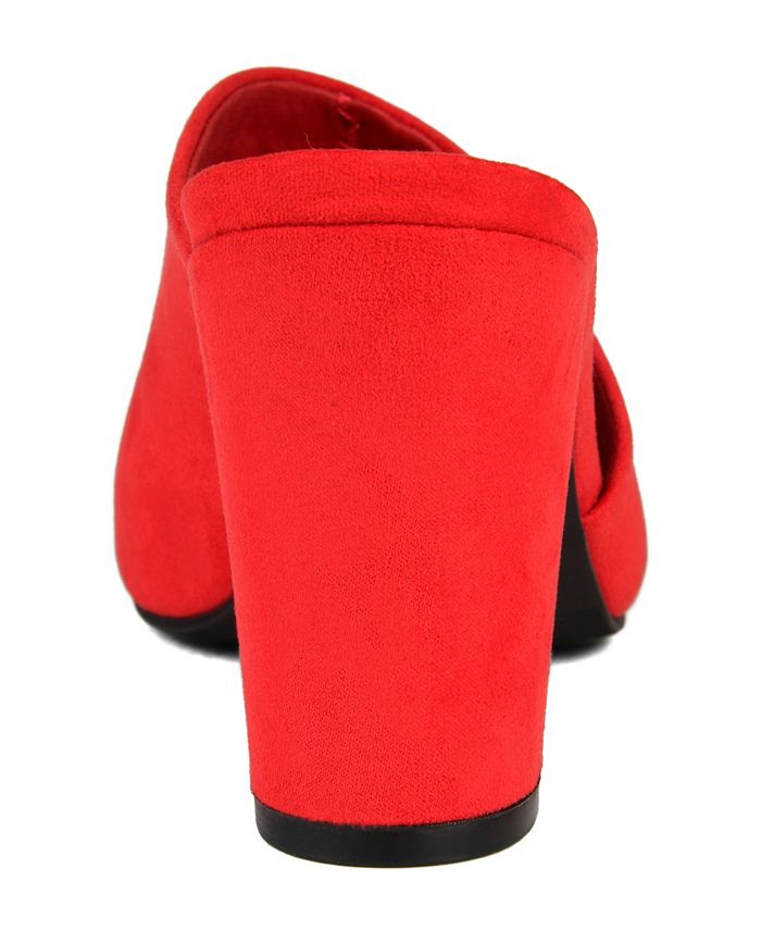 Journee Collection Women's Allea Block Heel Dress Sandals - Macy's