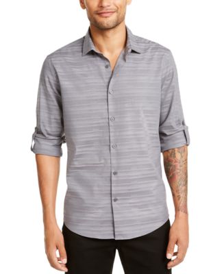 Alfani Men's Linear Dobby Shirt, Created for Macy's - Macy's