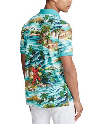 Polo Ralph Lauren Men's Classic Fit Tropical-Print Polo Shirt - Macy's