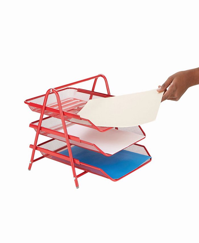 Mind Reader 3 Tier Paper Tray Desk Organizer - Macy's