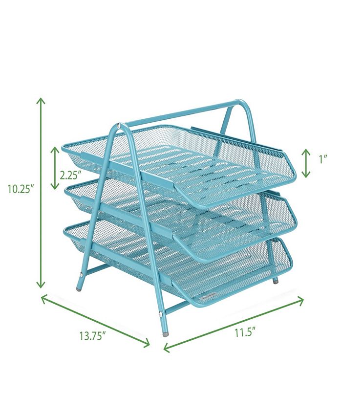 Mind Reader 3 Tier Paper Tray Desk Organizer - Macy's
