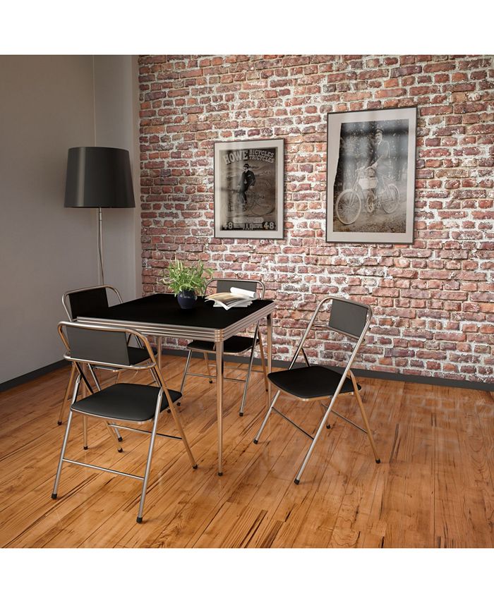 Cosco Stylaire 32-Inch Square Vinyl Top Folding Table - Macy's