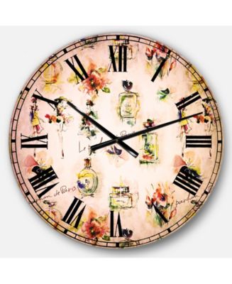 Designart Abstract Oversized Round Metal Wall Clock - Macy's