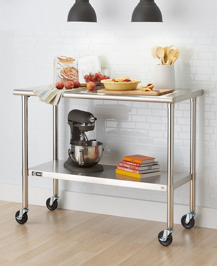 TRINITY Ecostorage Stainless Steel Table - Macy's