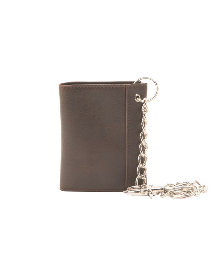 Dickies Security Leather Trifold Men's Wallet with Chain - Macy's