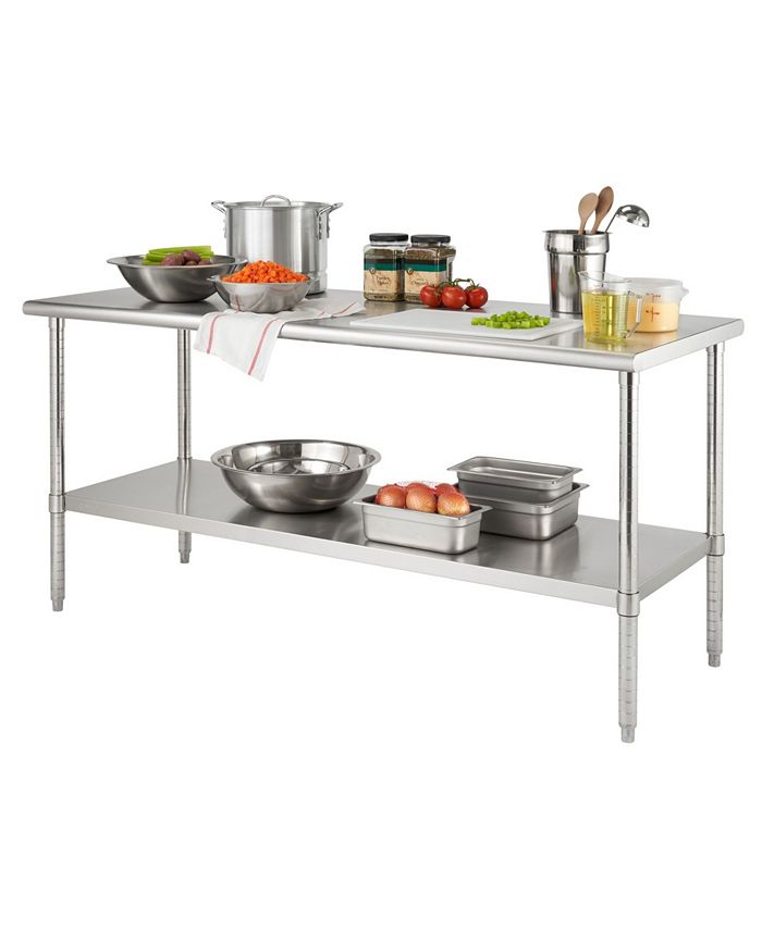 TRINITY Pro Ecostorage Stainless Steel Table & Reviews - Furniture - Macy's