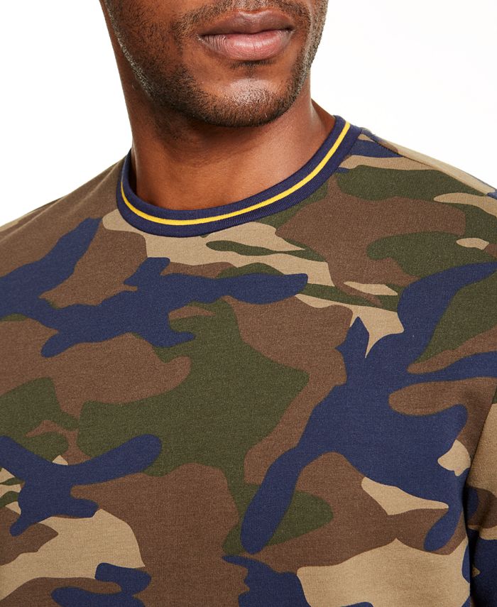 Club Room Men's Varsity Camo Crewneck Sweatshirt, Created for Macy's ...