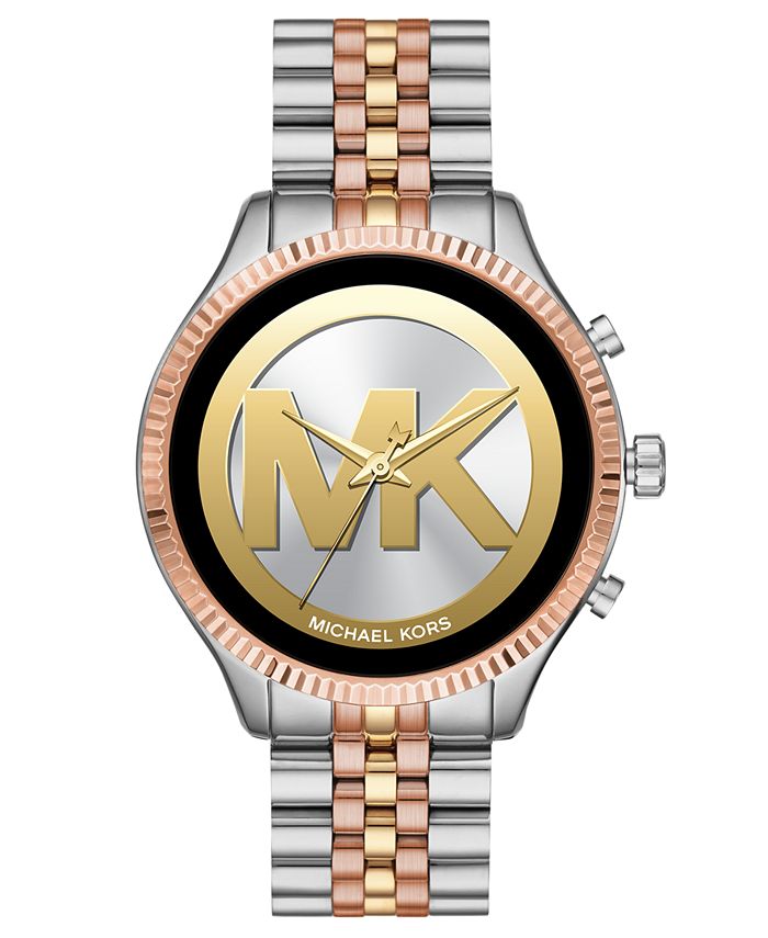 Michael Kors Access Gen 5 Lexington Tri-Tone Stainless Steel Bracelet ...
