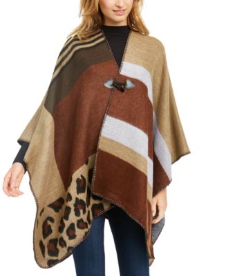 Cejon A Hint of Leopard Ruana - Macy's