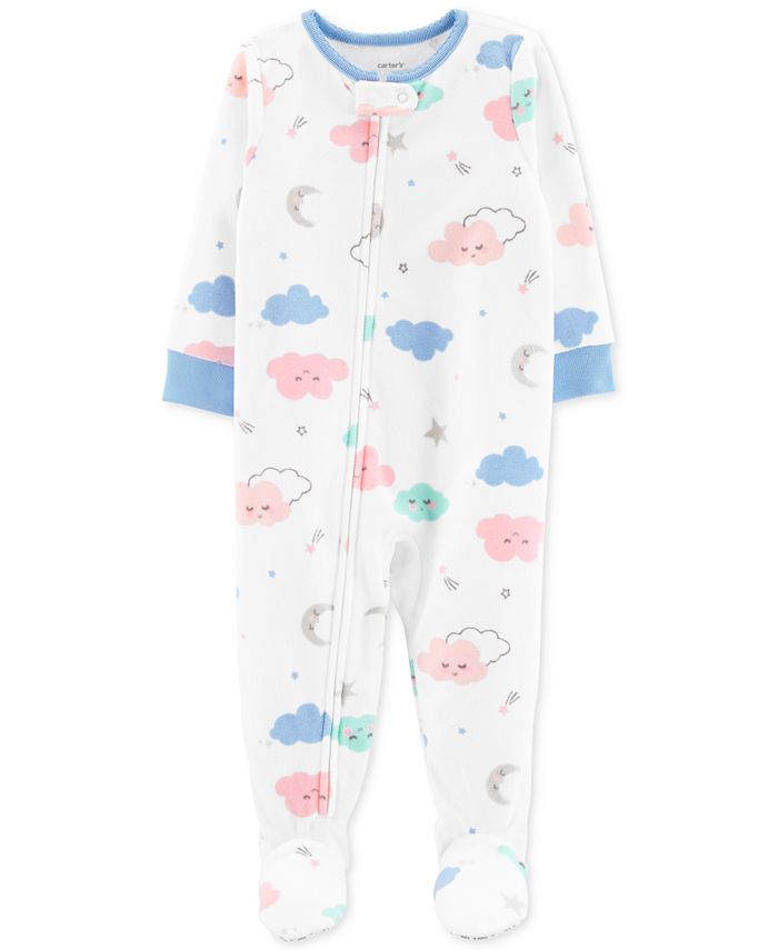 Carter's Baby Girls Footed Cloud Pajamas - Macy's