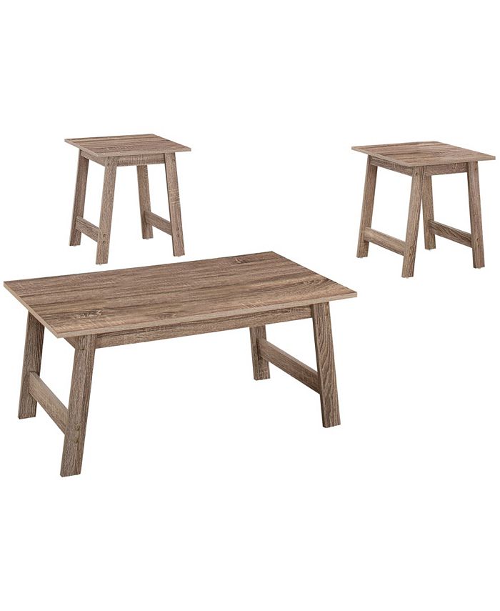 Monarch Specialties 3 Piece Table Set - Macy's