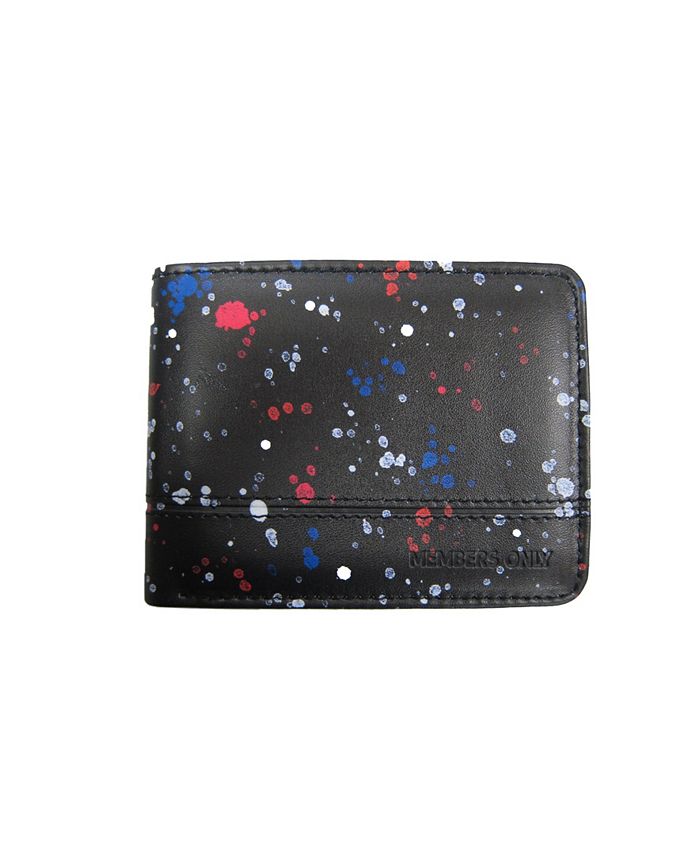 Members Only Men's Splatter Printed Wallet - Macy's