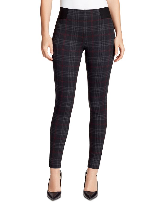 WILLIAM RAST Plaid Ponte-Knit Jeggings - Macy's