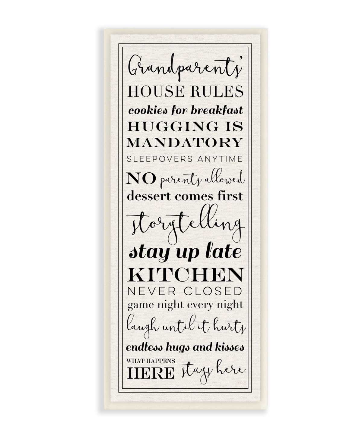 Click here for Stupell Industries Grandparents House Rules Wall P... prices