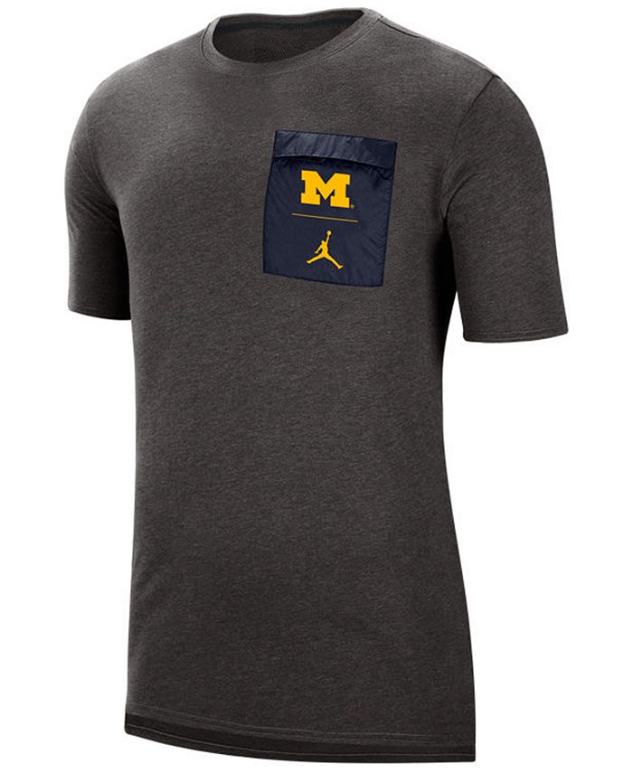 Jordan Men's Michigan Wolverines Tech Cool T-Shirt - Macy's