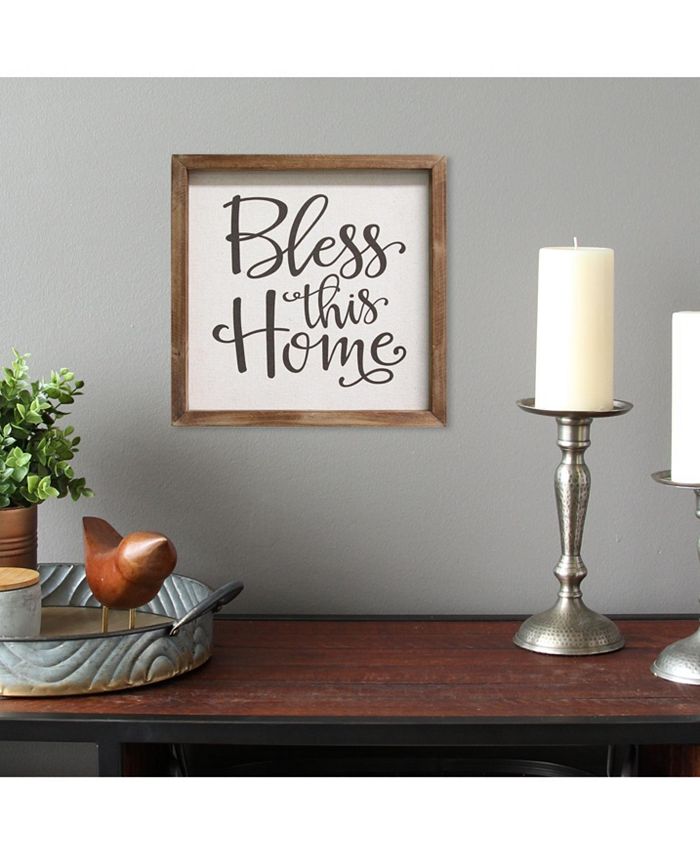 Stratton Home Décor Stratton Home Decor "Bless this Home" Wall Art - Macy's