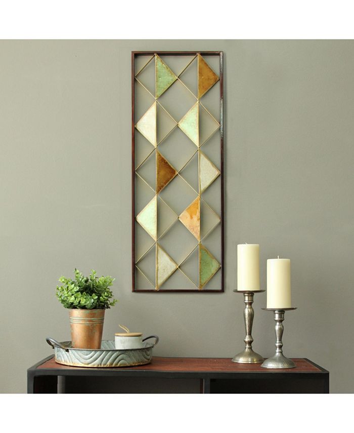 Stratton Home Décor Stratton Home Decor Multi Triangle Panel Wall Decor ...