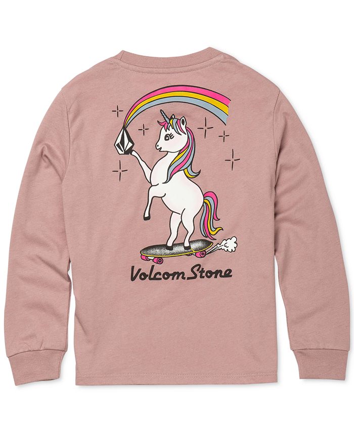 Volcom Toddler & Little Girls Unicorn-Print T-Shirt - Macy's