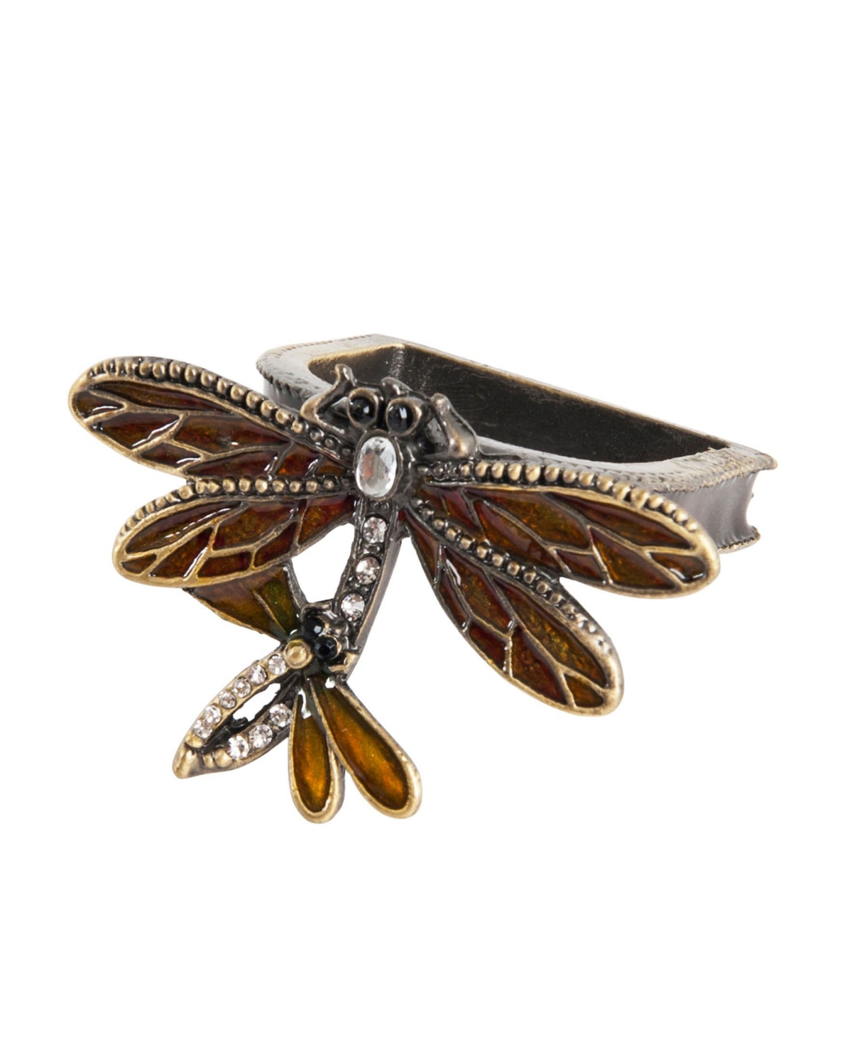 Click here for Saro Lifestyle Dragonfly Napkin Ring  Set of 4 - H... prices