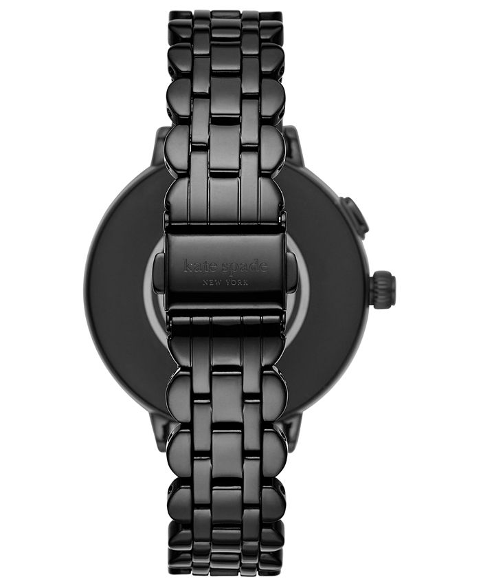 kate spade new york Women's Scallop 2 Black Ion-Plated Stainless Steel ...