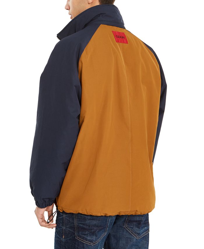 HUGO Boss Men's Half-Zip Colorblocked Jacket - Macy's