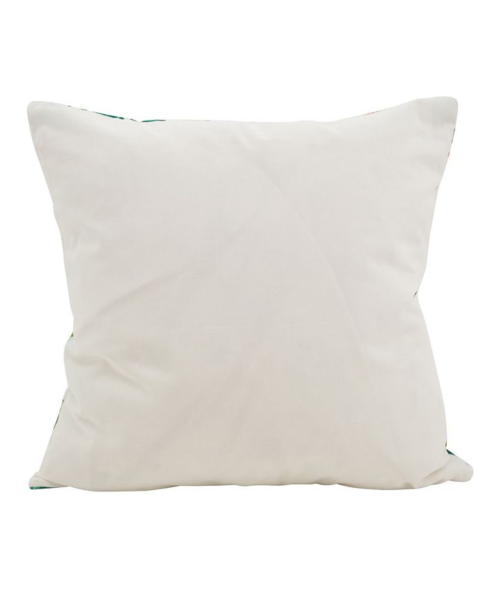 Saro Lifestyle Island Palms Statement Decorative Pillow, 18" x 18" - Macy's