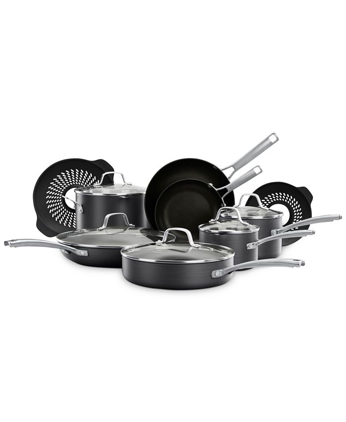 Calphalon Classic 14-Pc. Non-Stick No-Boil-Over Hard Anodized Cookware ...
