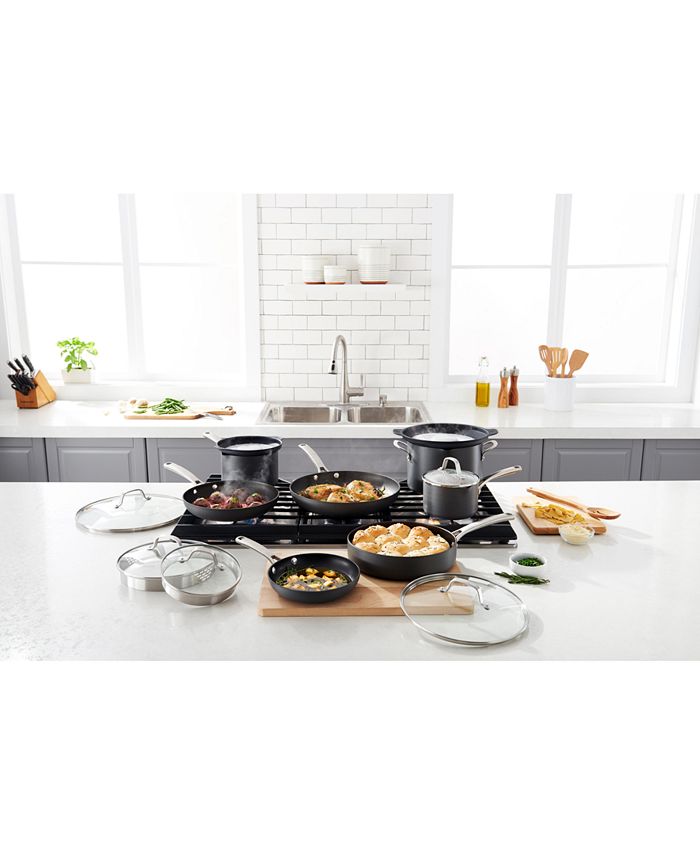 Calphalon Classic 14-Pc. Non-Stick No-Boil-Over Hard Anodized Cookware ...