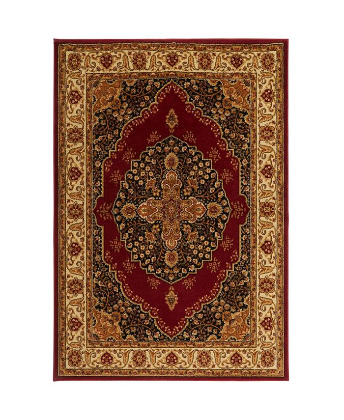 Global Rug Designs Primacy PRI08 Red 7'8" x 10'4" Area Rug - Macy's