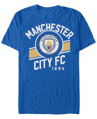 Manchester Football Men's Club Round Team Badge Logo Short Sleeve T ...