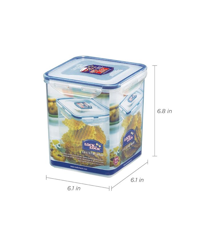 Lock n Lock Easy Essentials Square 11-Cup Sugar Storage Container - Macy's
