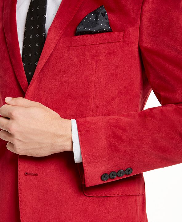 Nick Graham Men's Slim-Fit Velvet Sport Coat & Reviews - Blazers ...
