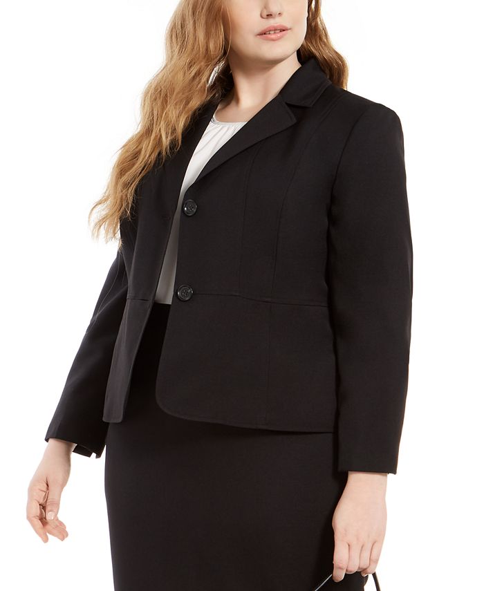Le Suit Plus Size Column Skirt Suit - Macy's