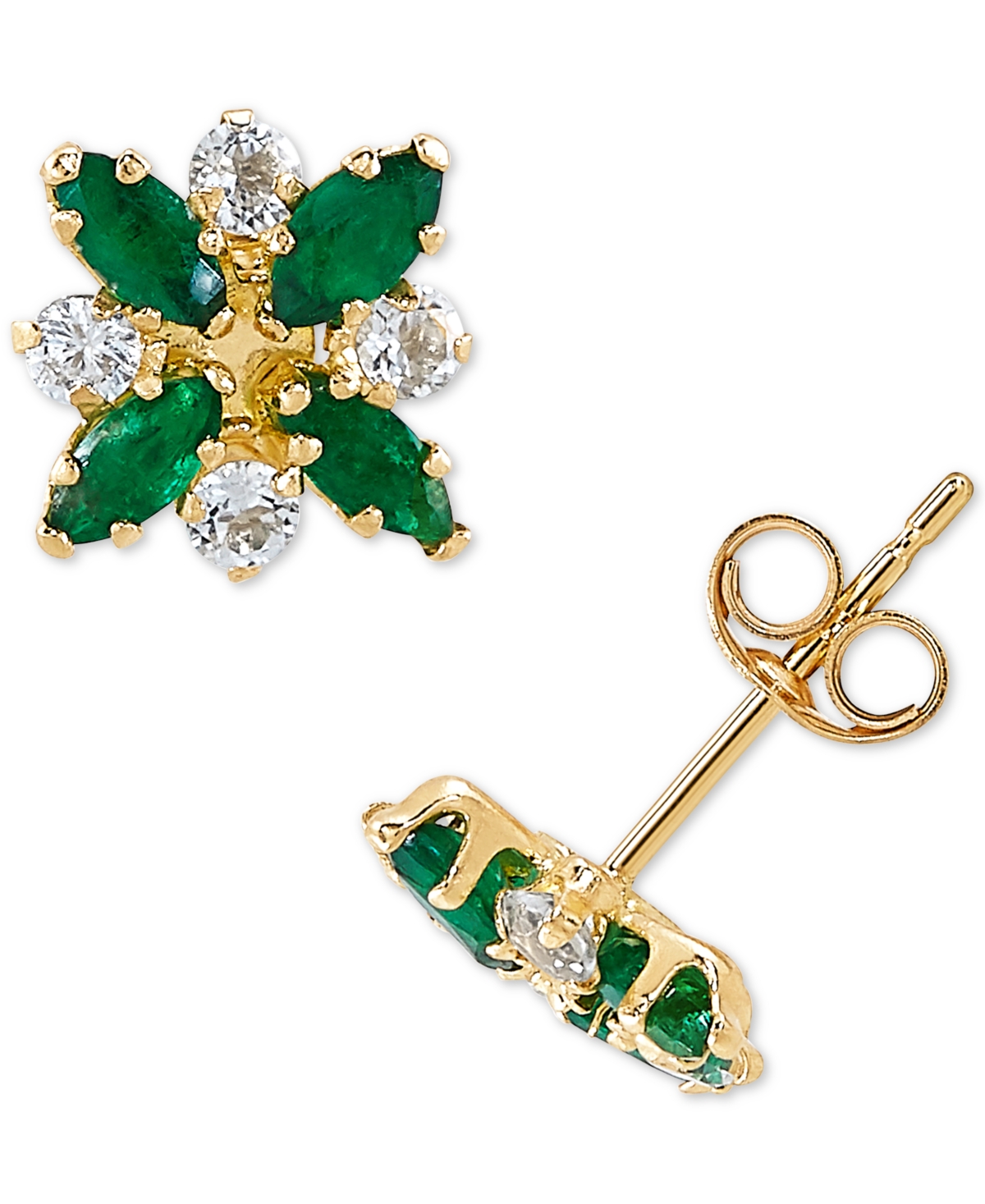 Click here for Emerald (3/4 ct. t.w.) & White Topaz (1/3 ct. t.w.... prices