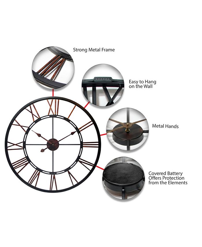 Infinity Instruments Round Wall Clock - Macy's