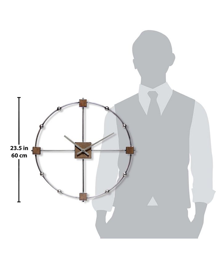 Infinity Instruments Modern Indoor Wall Clock - Macy's