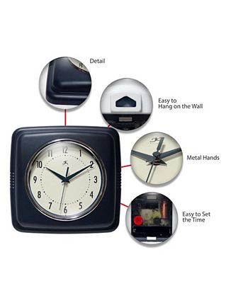 Infinity Instruments Square Wall Clock - Macy's