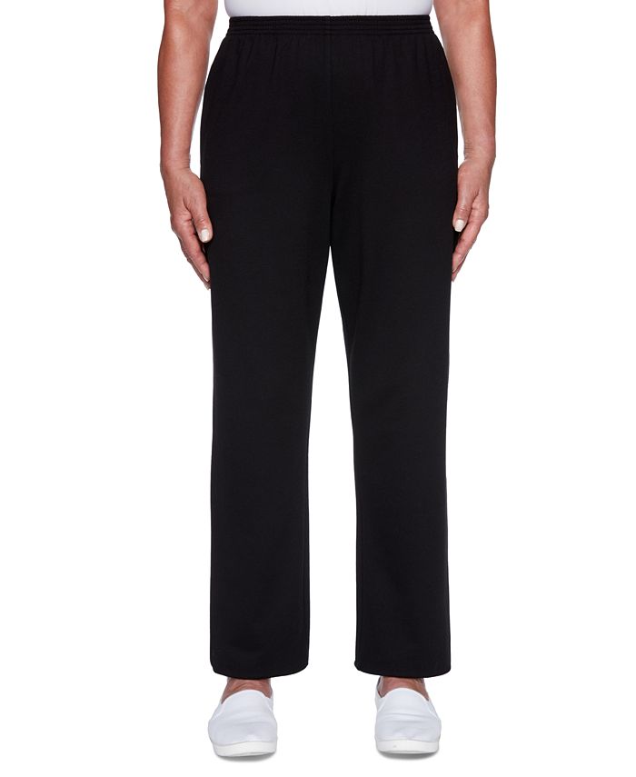 Alfred Dunner Petite Well Red Knit Pants - Macy's