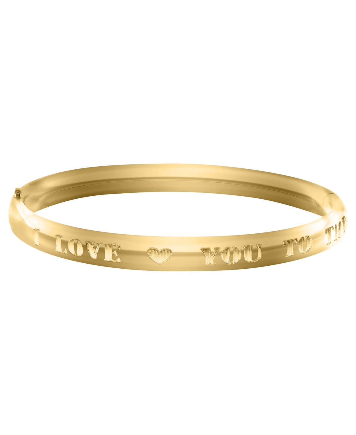 Click here for Childrens I Love You to the Moon Bracelet in 14k Y... prices