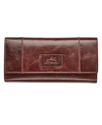 Mancini Casablanca Collection RFID Secure Ladies Trifold Wing Wallet ...