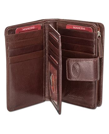 Mancini Equestrian-2 Collection RFID Secure Medium Clutch Wallet - Macy's