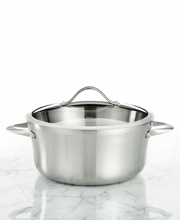 Calphalon Contemporary Stainless Steel 6.5 Qt. Covered Soup Pot ...