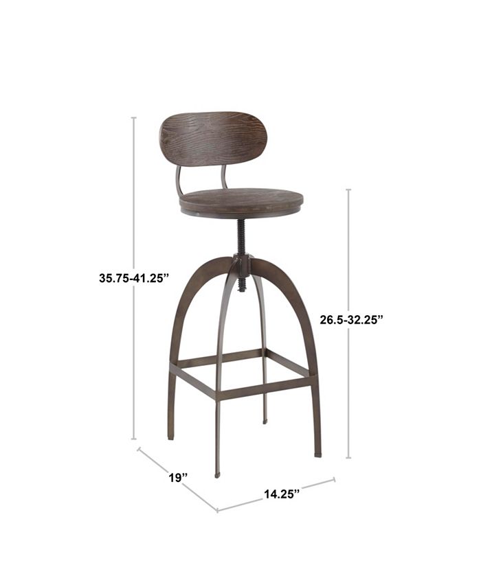 Lumisource Dakota Bar Stool - Macy's