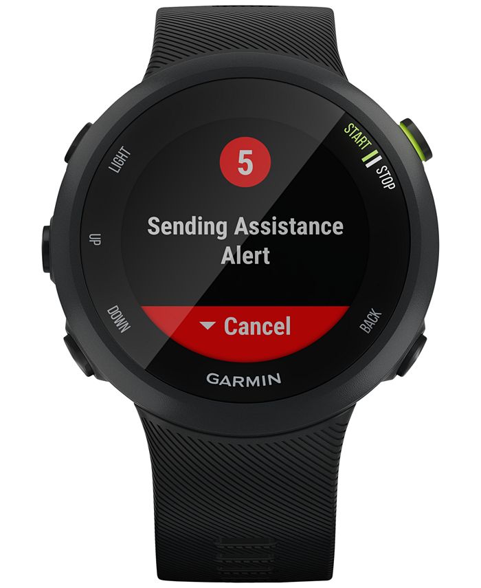 Garmin Unisex Forerunner 45 Large Black Silicone Strap Smart Watch 26 ...