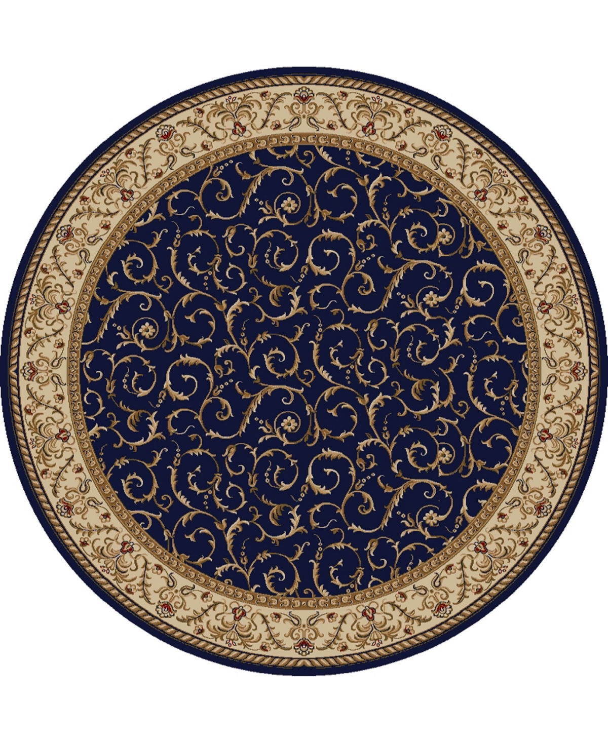 Click here for Closeout! Km Home 1599/1555/Navy Pesaro Blue 53 x... prices