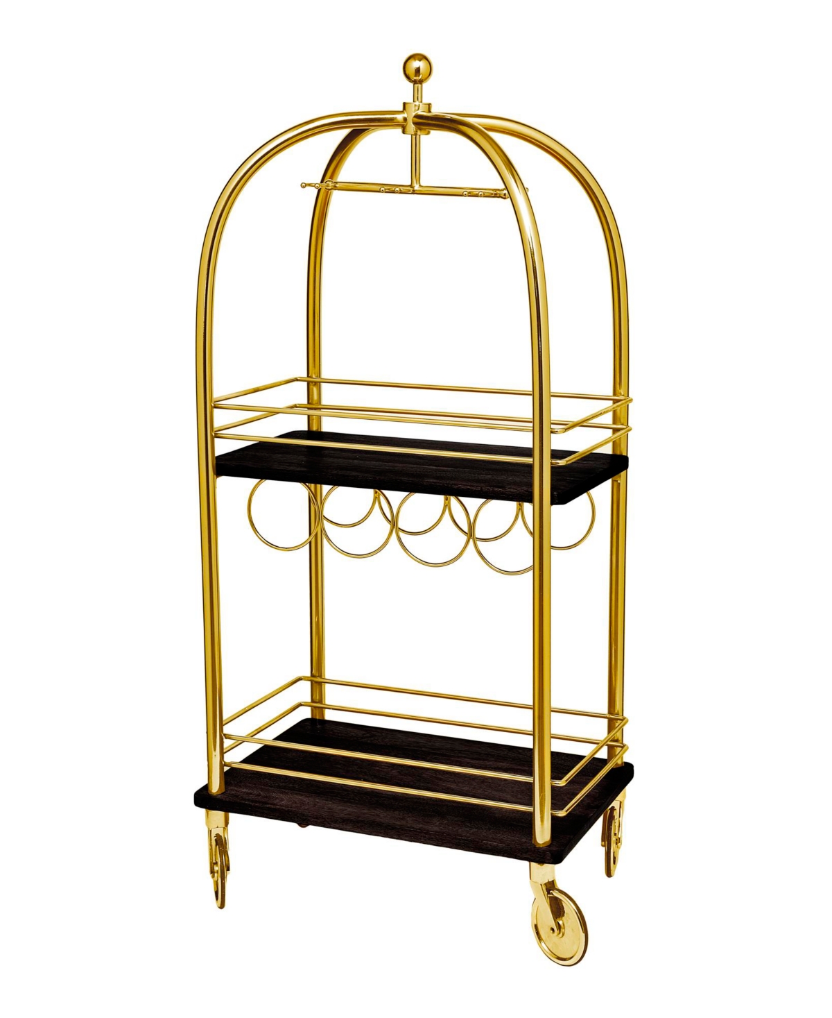 Click here for Godinger Luggage Bar Cart Large Gold - Gold prices