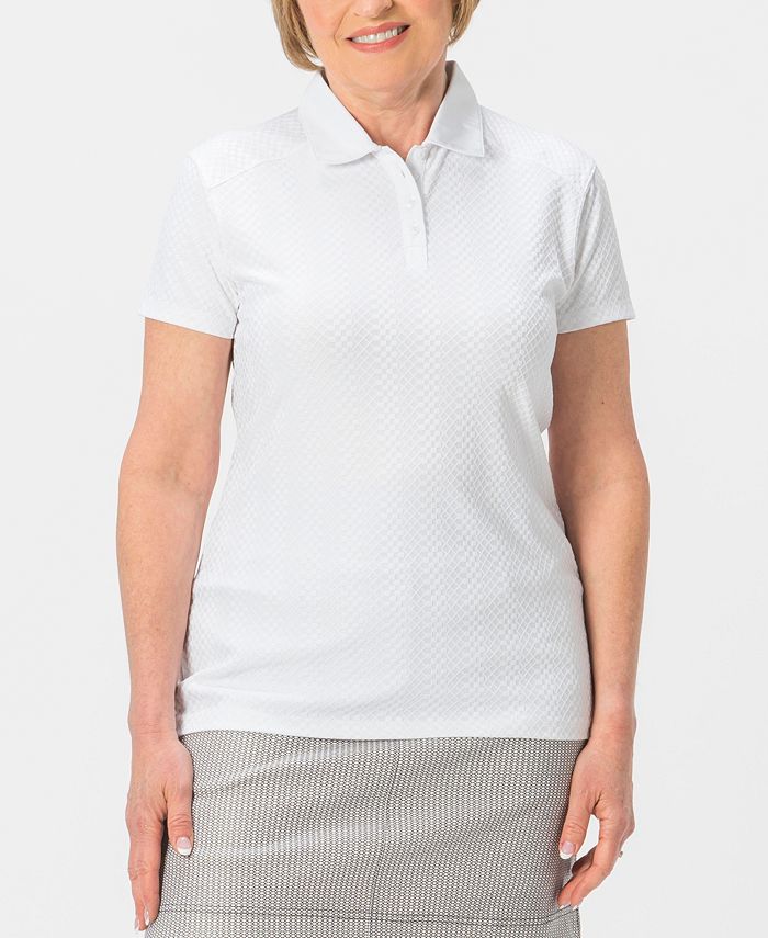 Nancy Lopez Grace Short Sleeve Polo Plus - Macy's