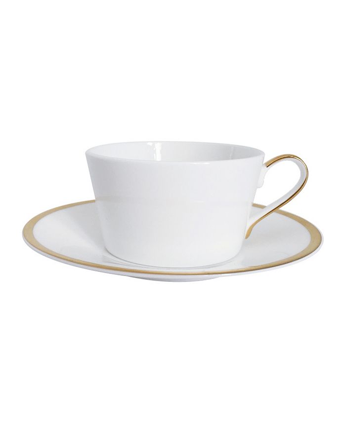 Twig New York Golden Edge Cups & Saucers - Set of 2 - Macy's