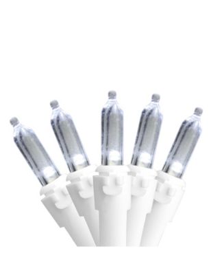 Northlight Set of 35 Pure White LED Mini Christmas Lights 4" Spacing ...