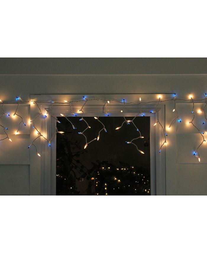 Northlight Set of 150 Blue Clear Mini Icicle Christmas Lights 3 ...